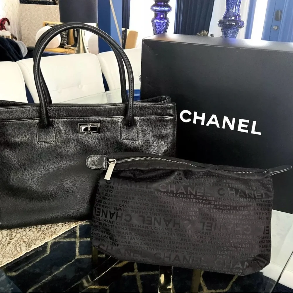 CHANEL | Bags | Authentic Chanel Reissue 255large Black Pebble Leather ...